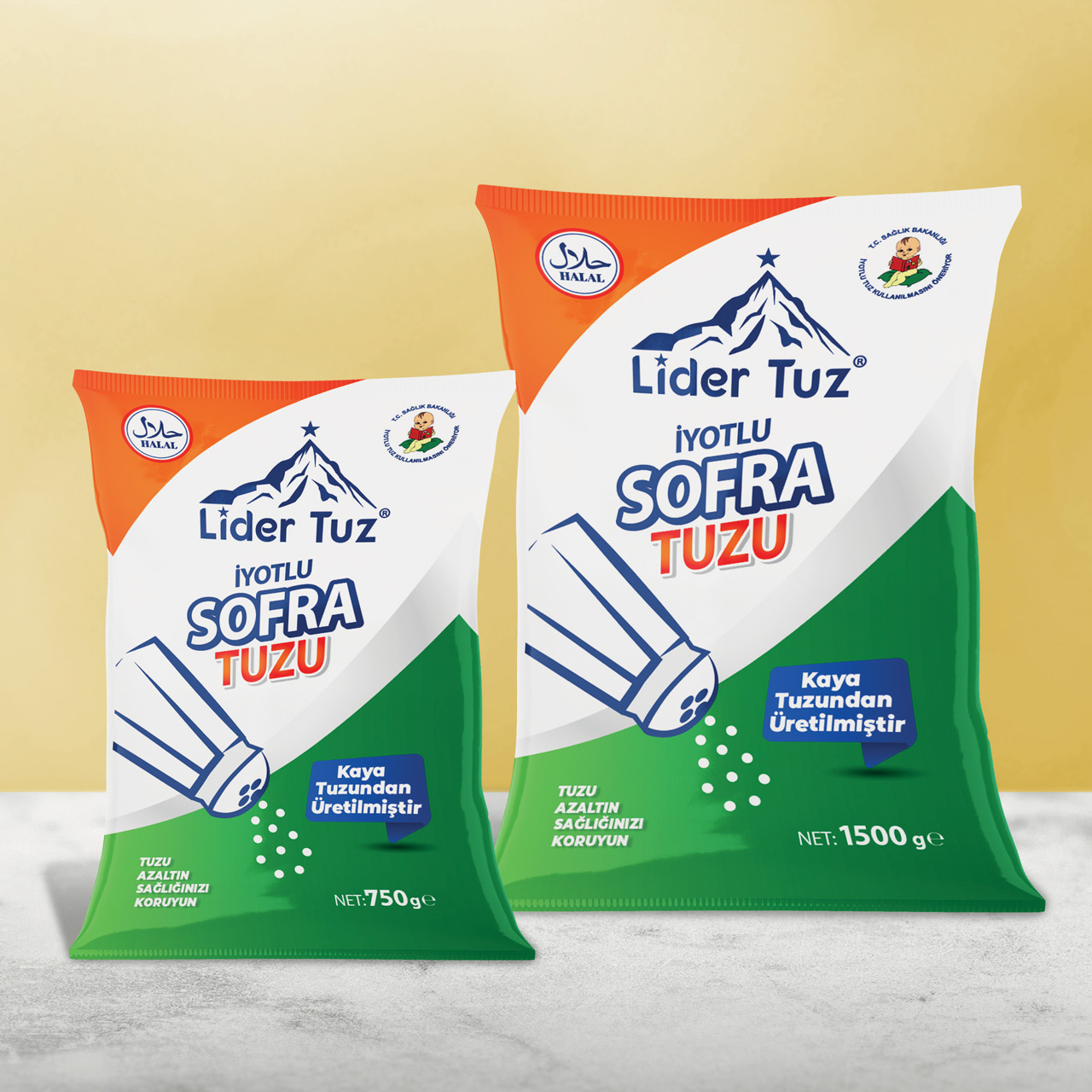 İyotlu Sofra Tuzu 750-1500 gr. Kaya Tuzundan – Lider Tuz
